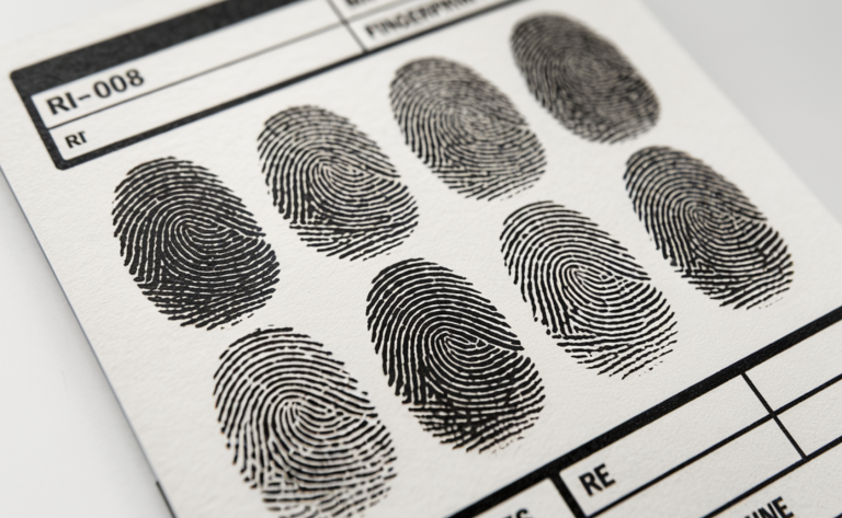 Expungement Fingerprint Card used by the Michigan State Police