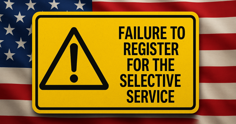 Failure to Register for the Selective Service Draft